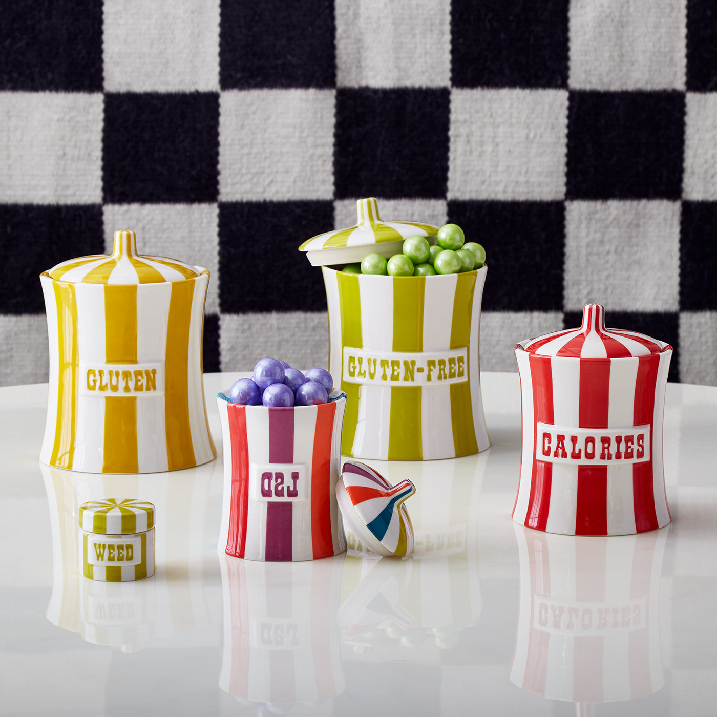 Jonathan Adler Mini Storage Jar Vice Canister Weed